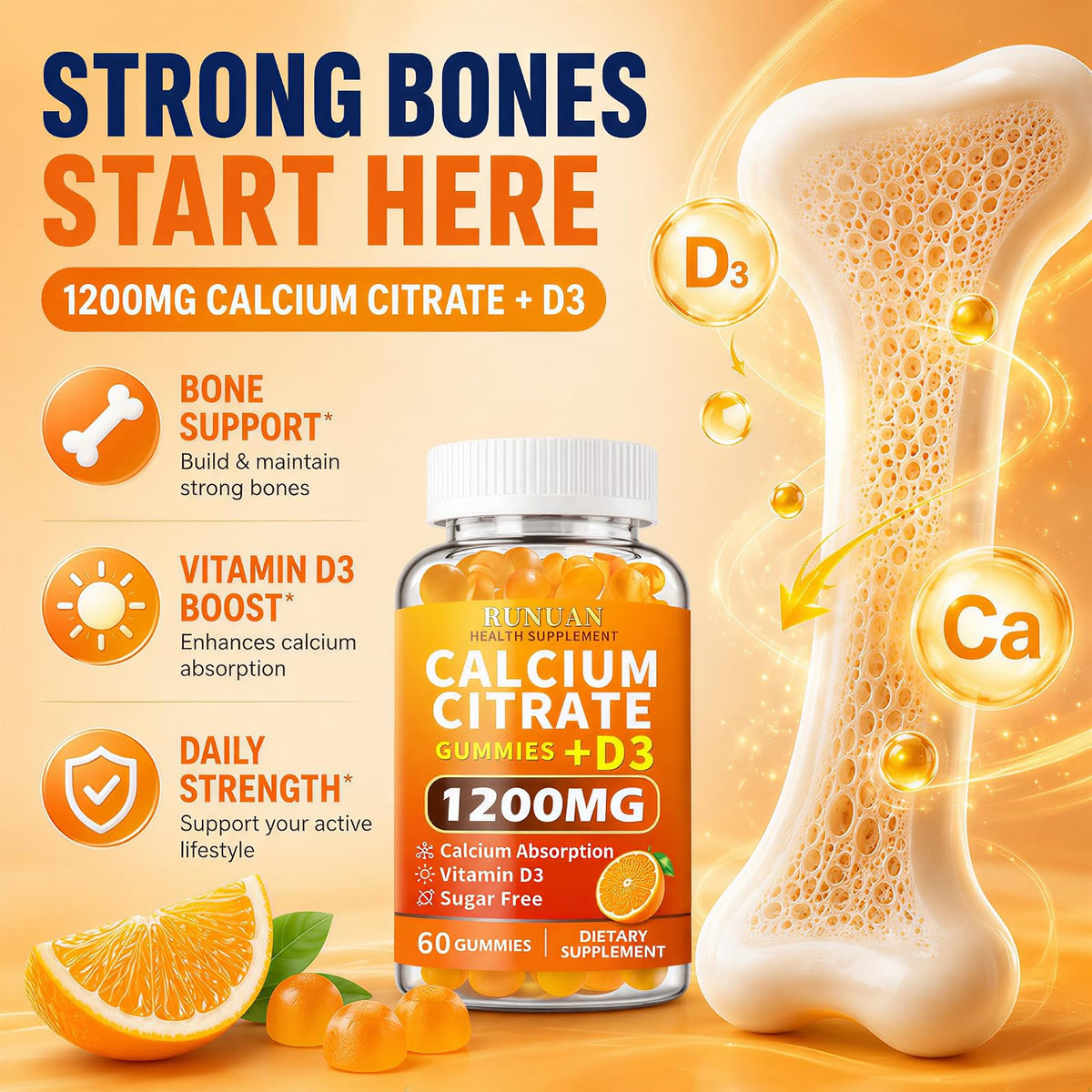 easy to chew calcium gummies for adults