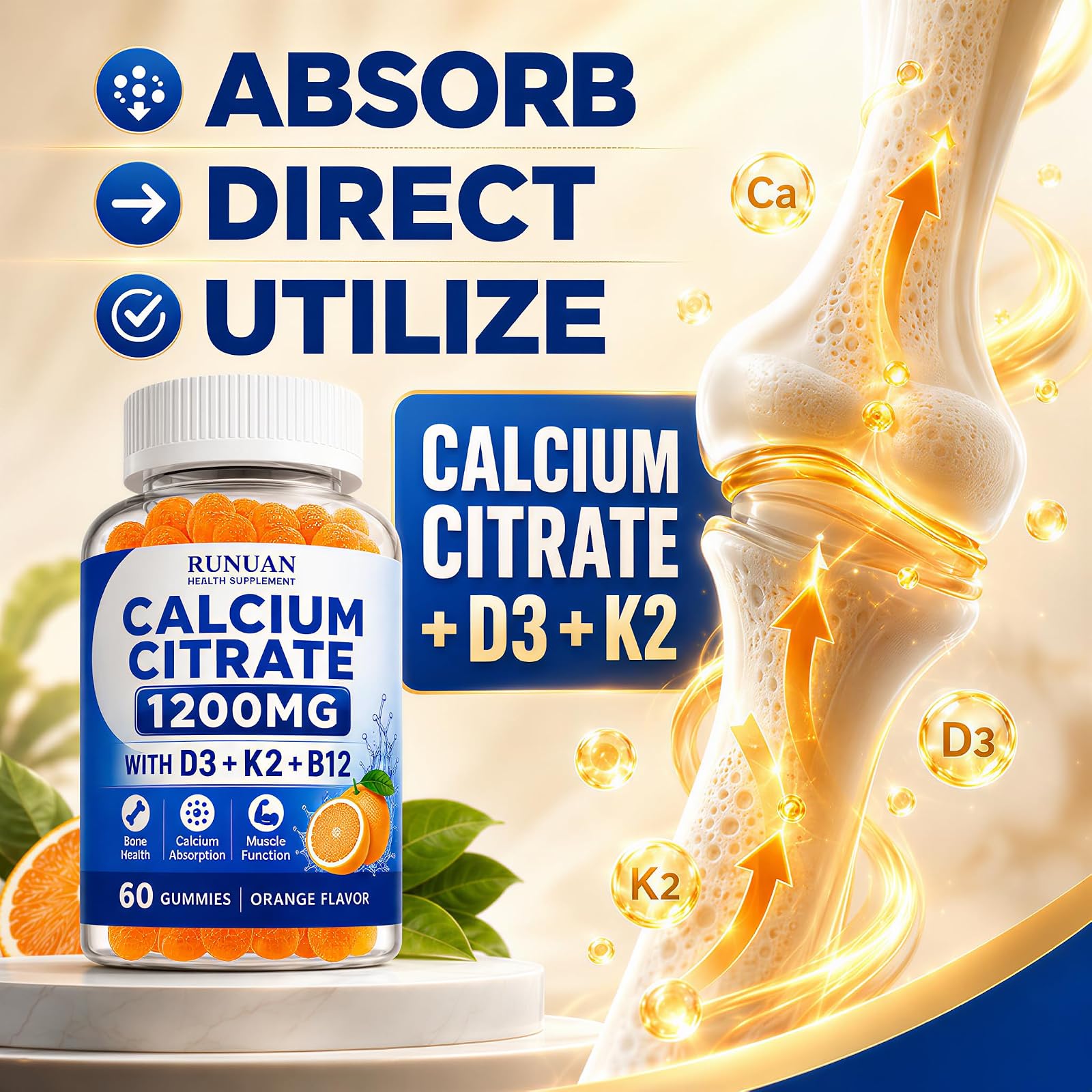 easy-to-chew calcium gummies for adults