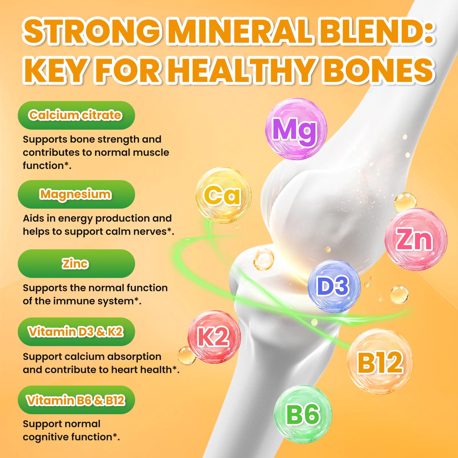 Easy to chew calcium gummies for health