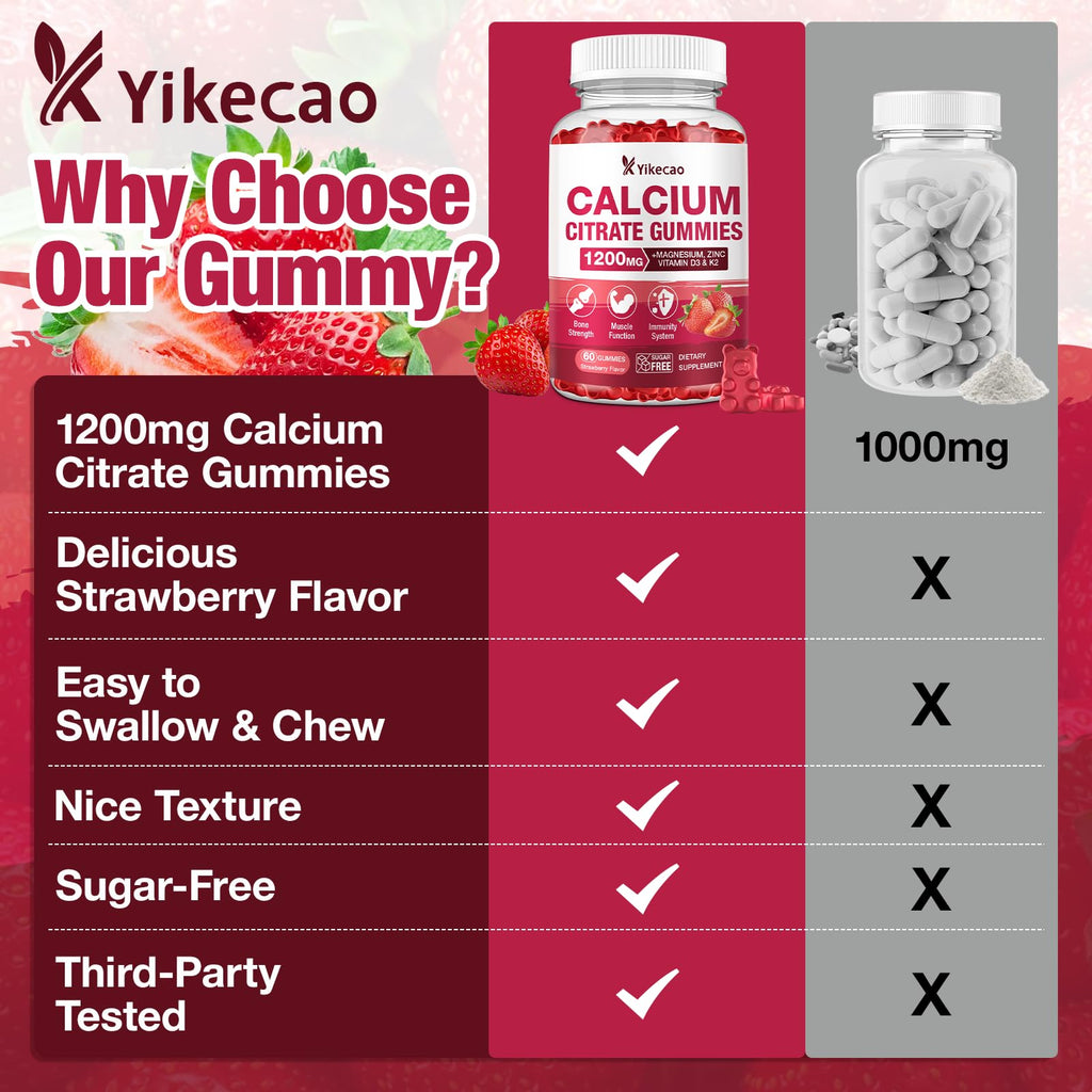 easy-to-chew calcium gummies for supplementing