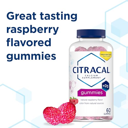 Easy-to-chew calcium gummies with vitamin D