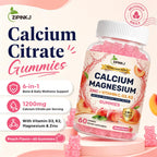 Easy to chew calcium gummies with vitamin D3