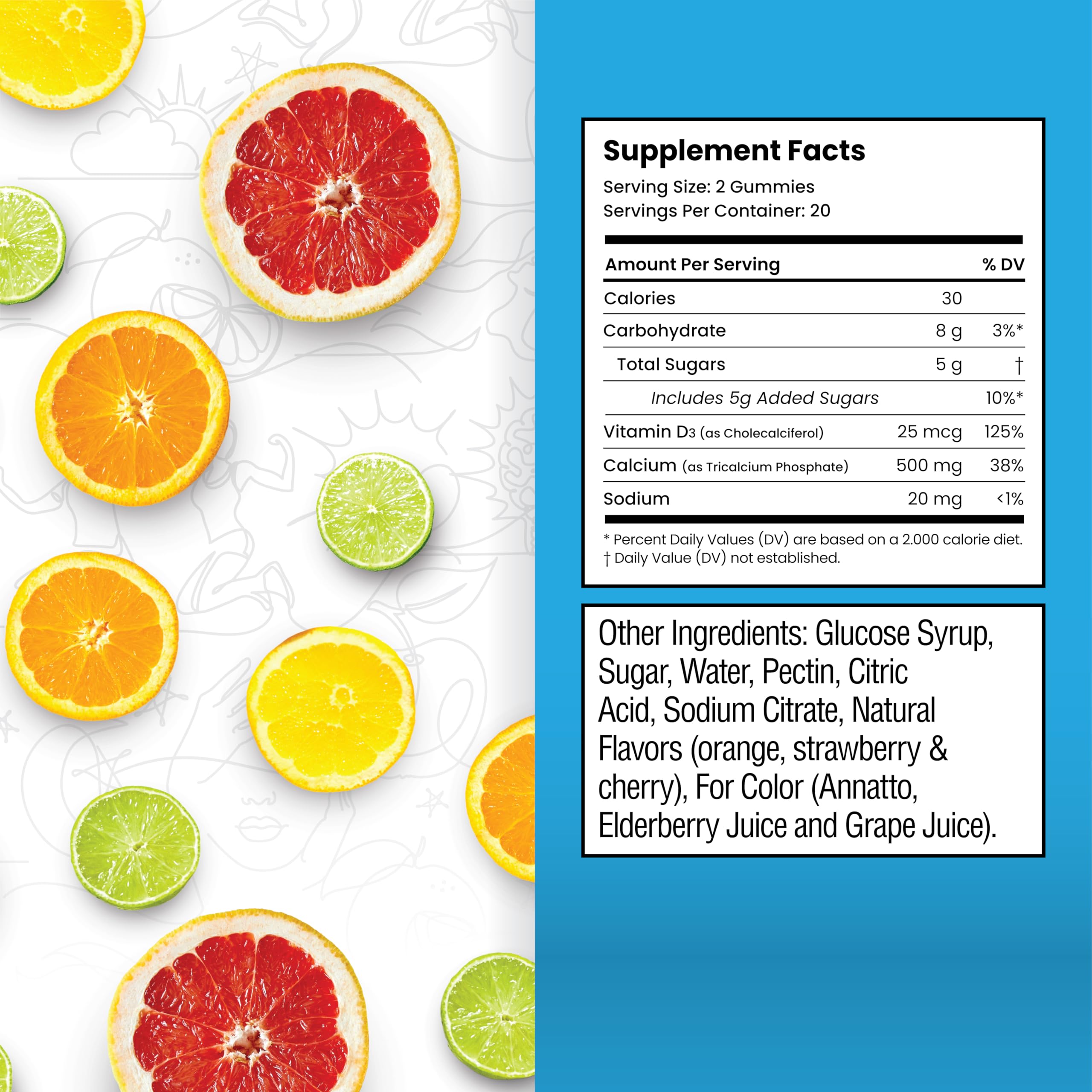 Easy-to-chew calcium supplements for families