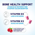 Easy to chew D3 K2 vitamin gummies
