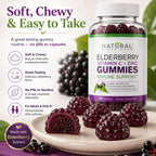 easy-to-chew elderberry gummies