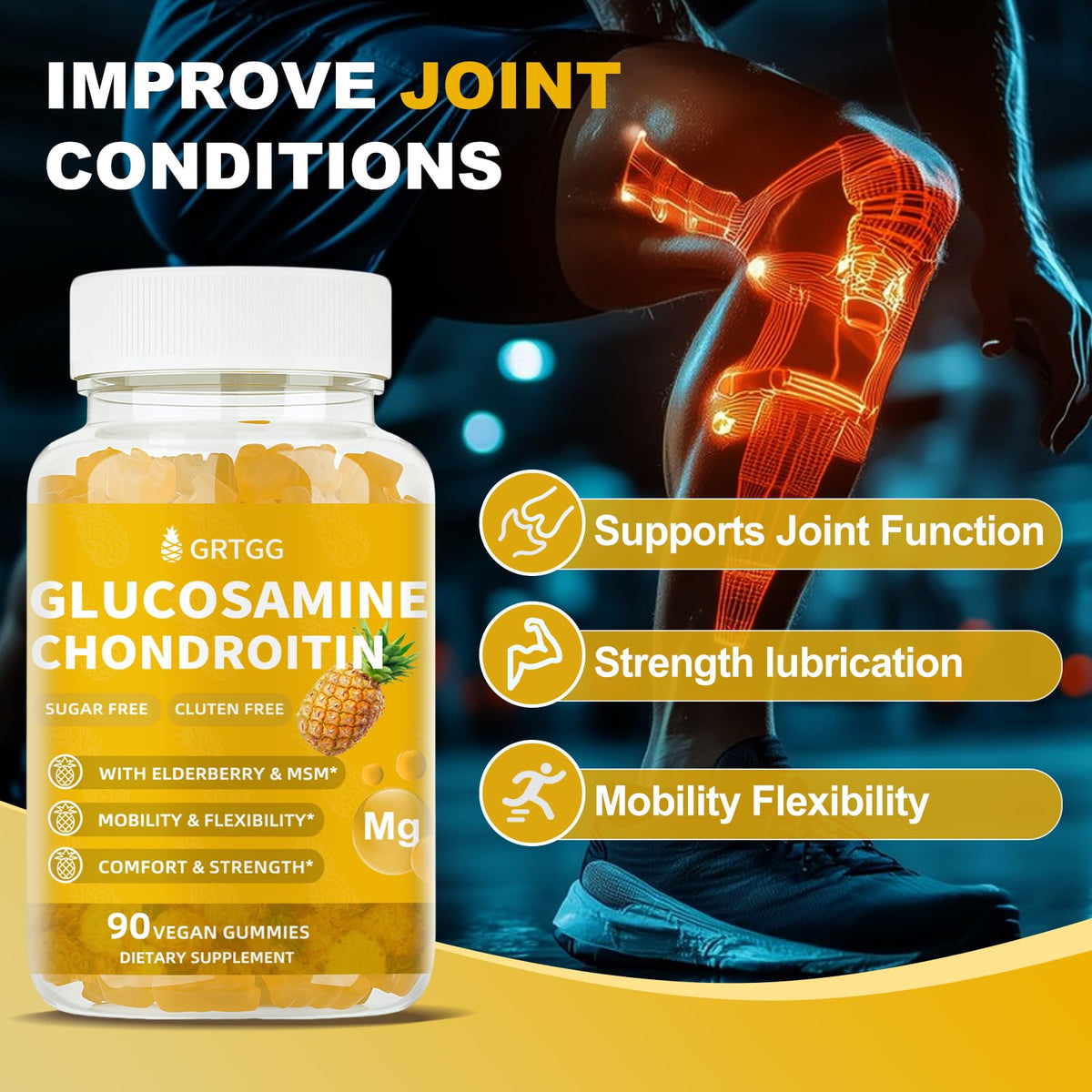 easy to chew glucosamine gummies