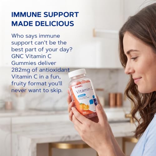Easy-to-chew GNC vitamin C gummies