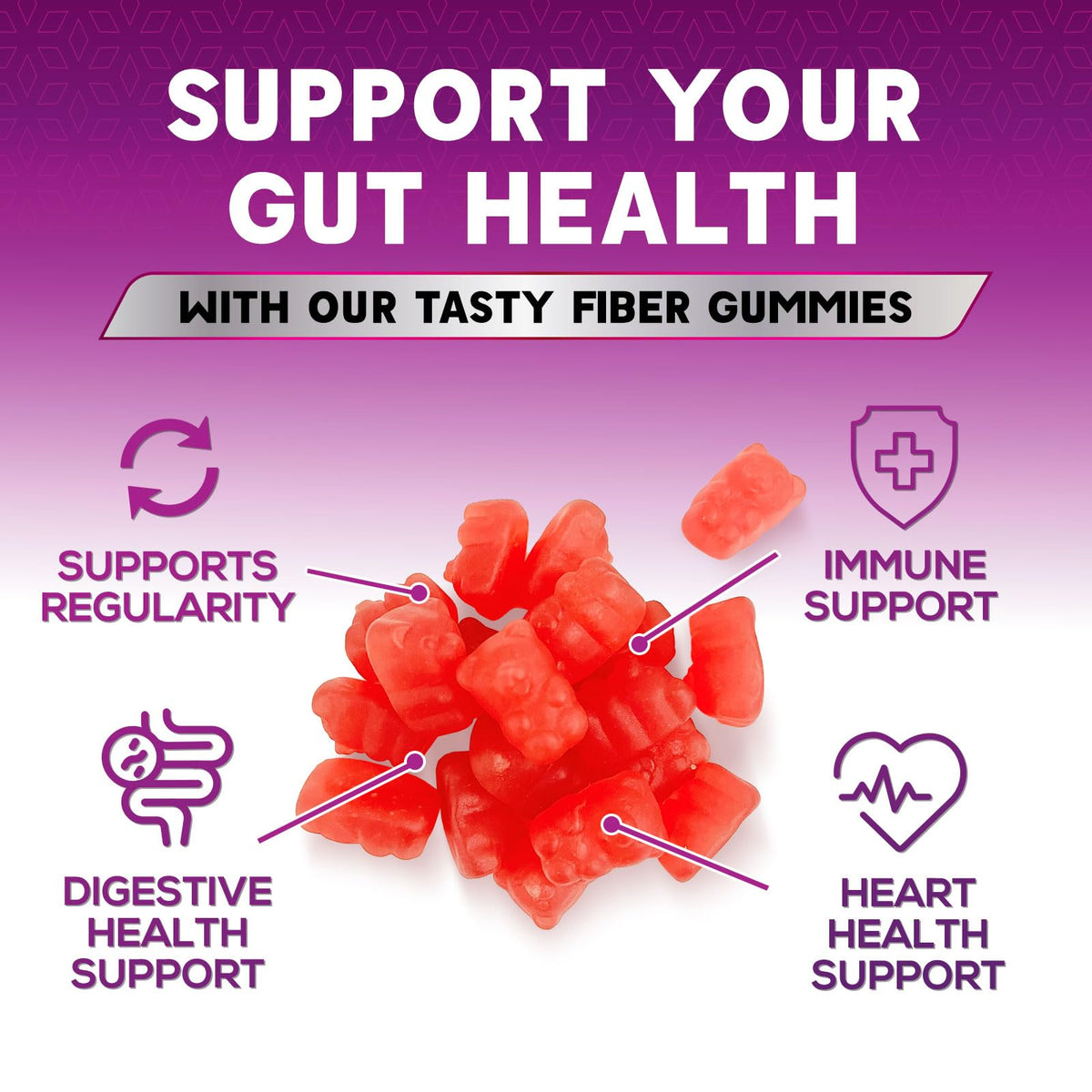 easy-to-chew gummies for digestive support