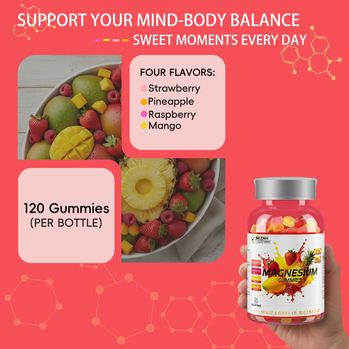 Easy-to-Chew gummies for improved mood