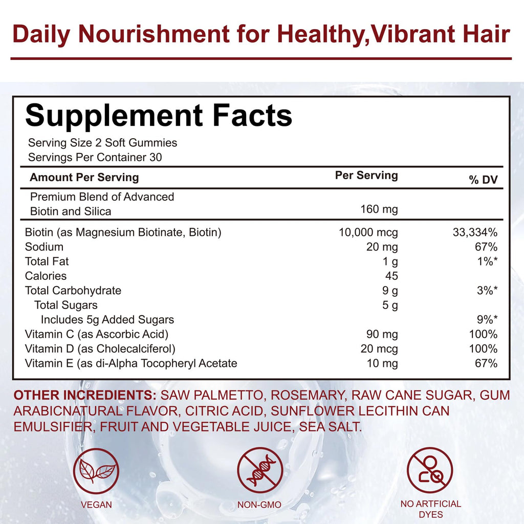 easy to chew hair growth gummies