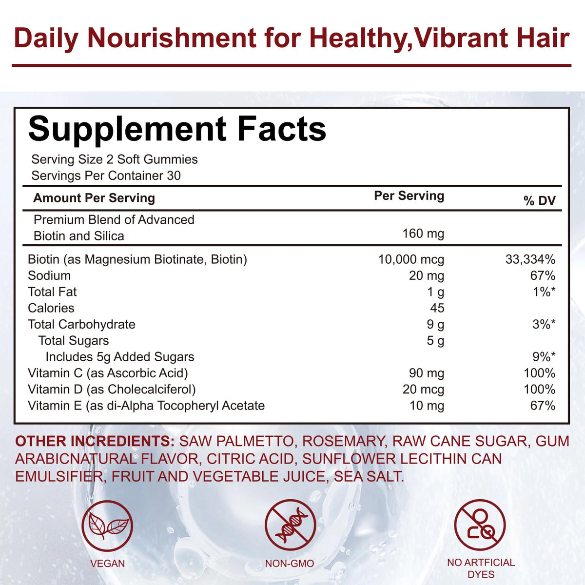 easy to chew hair growth gummies