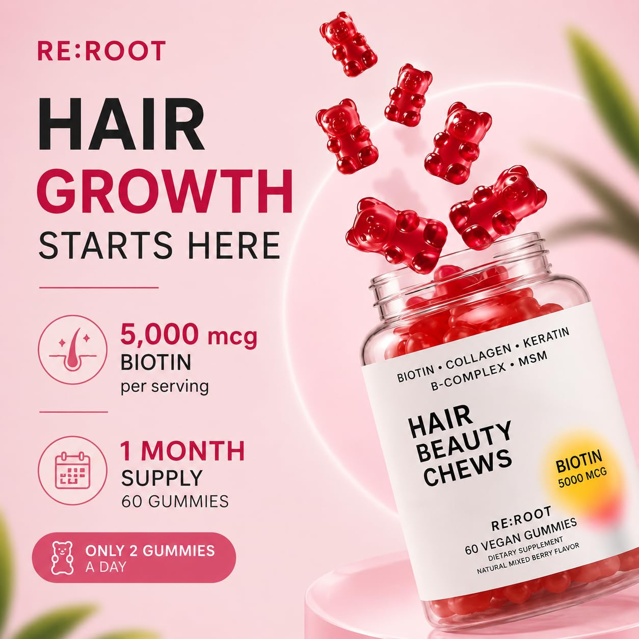 easy to chew hair vitamins