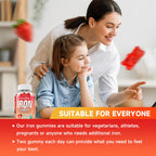 easy to chew iron gummies for adults