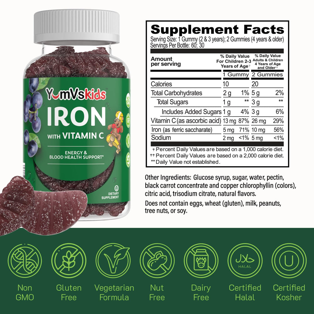 easy to chew iron gummies