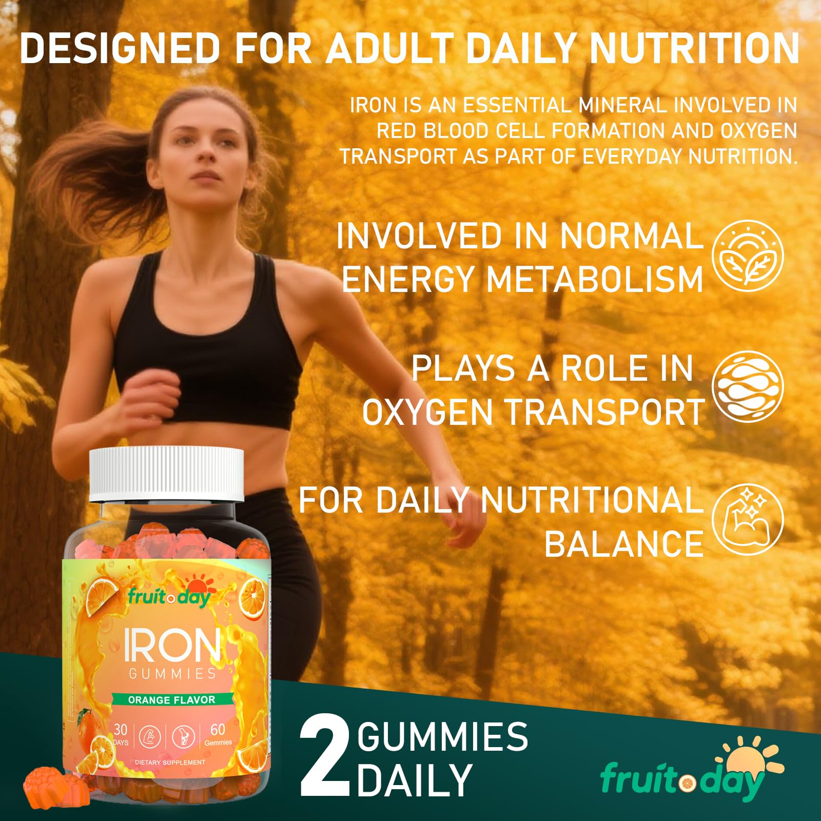Easy to chew iron gummies
