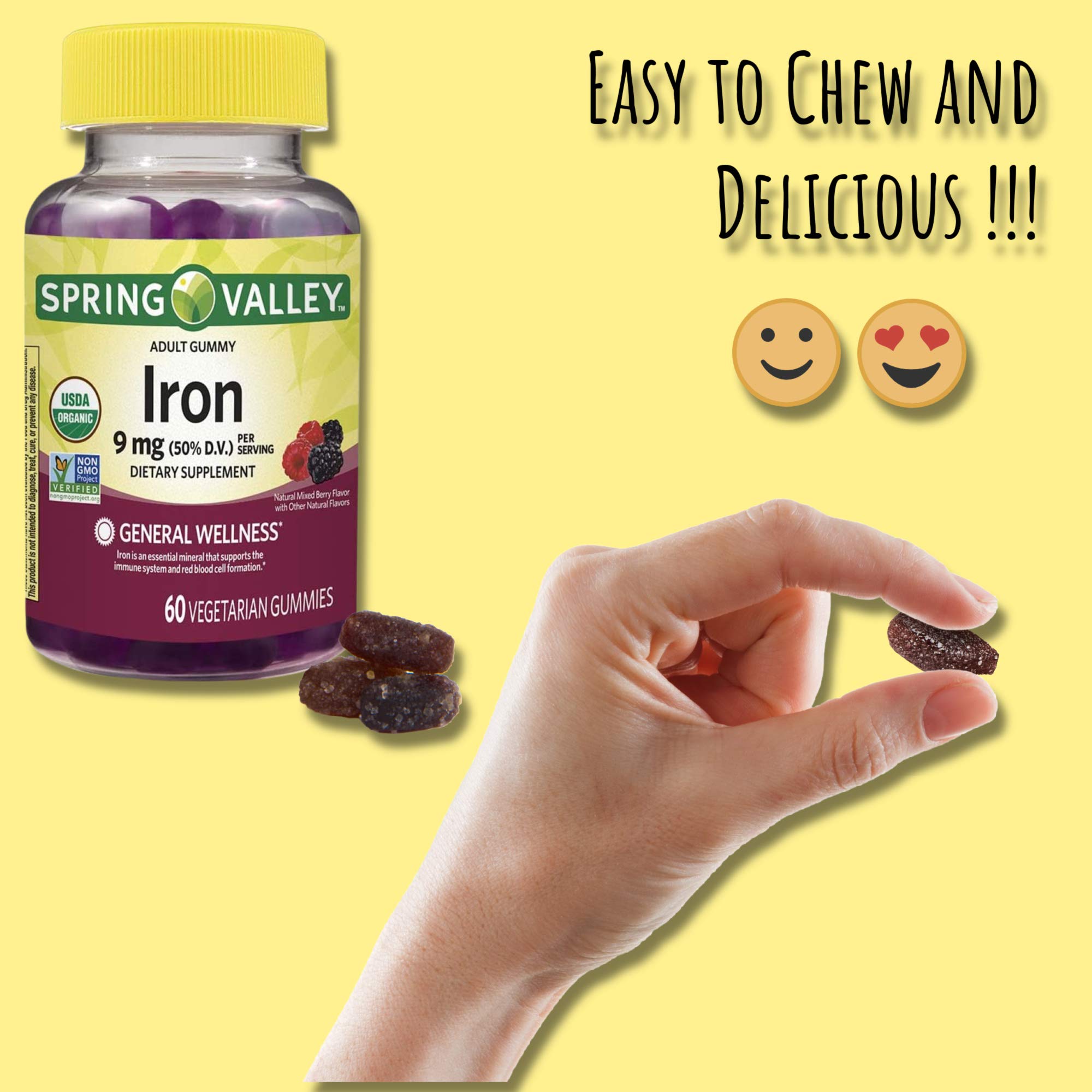 easy to chew iron gummies