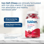 Easy to chew iron supplement
