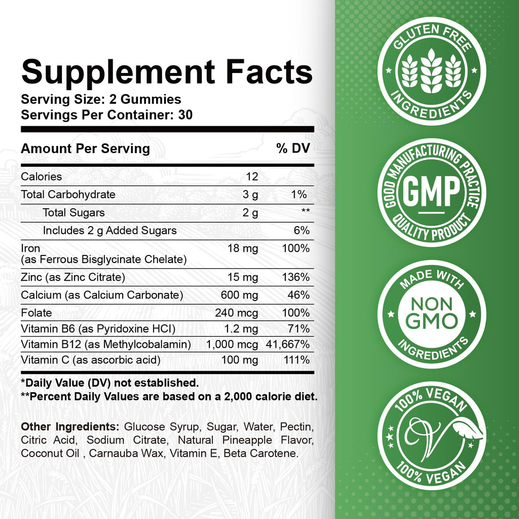 easy to chew iron vitamins