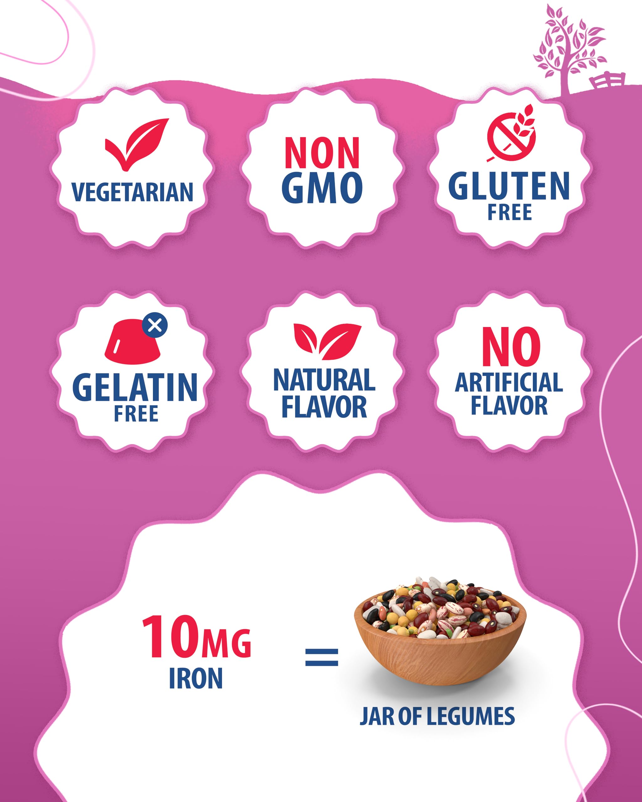 easy to chew iron vitamins