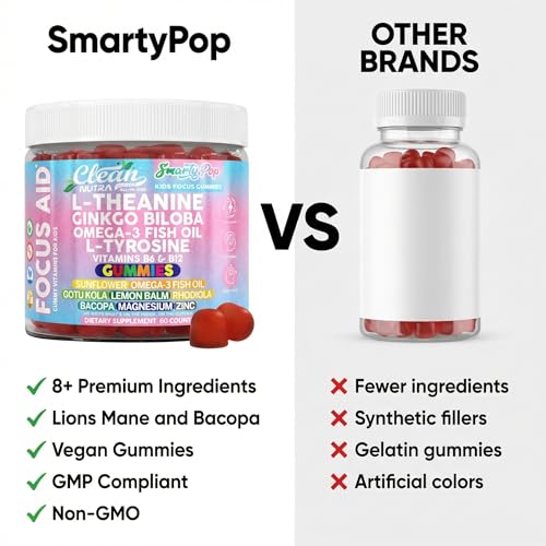 easy-to-chew kids gummies for focus