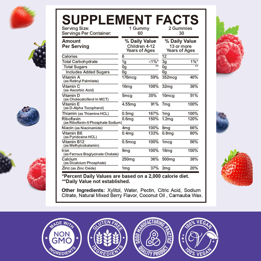 easy to chew kids multivitamins