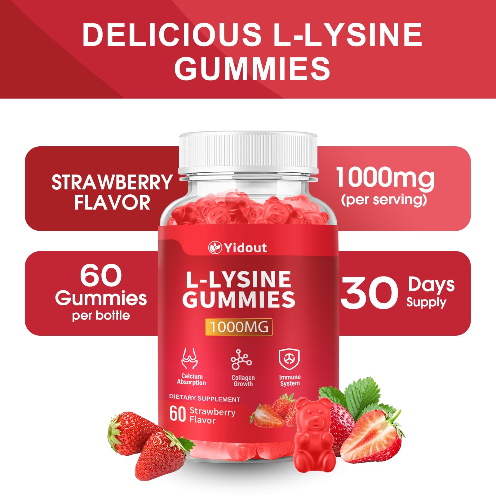 easy to chew l-lysine gummies