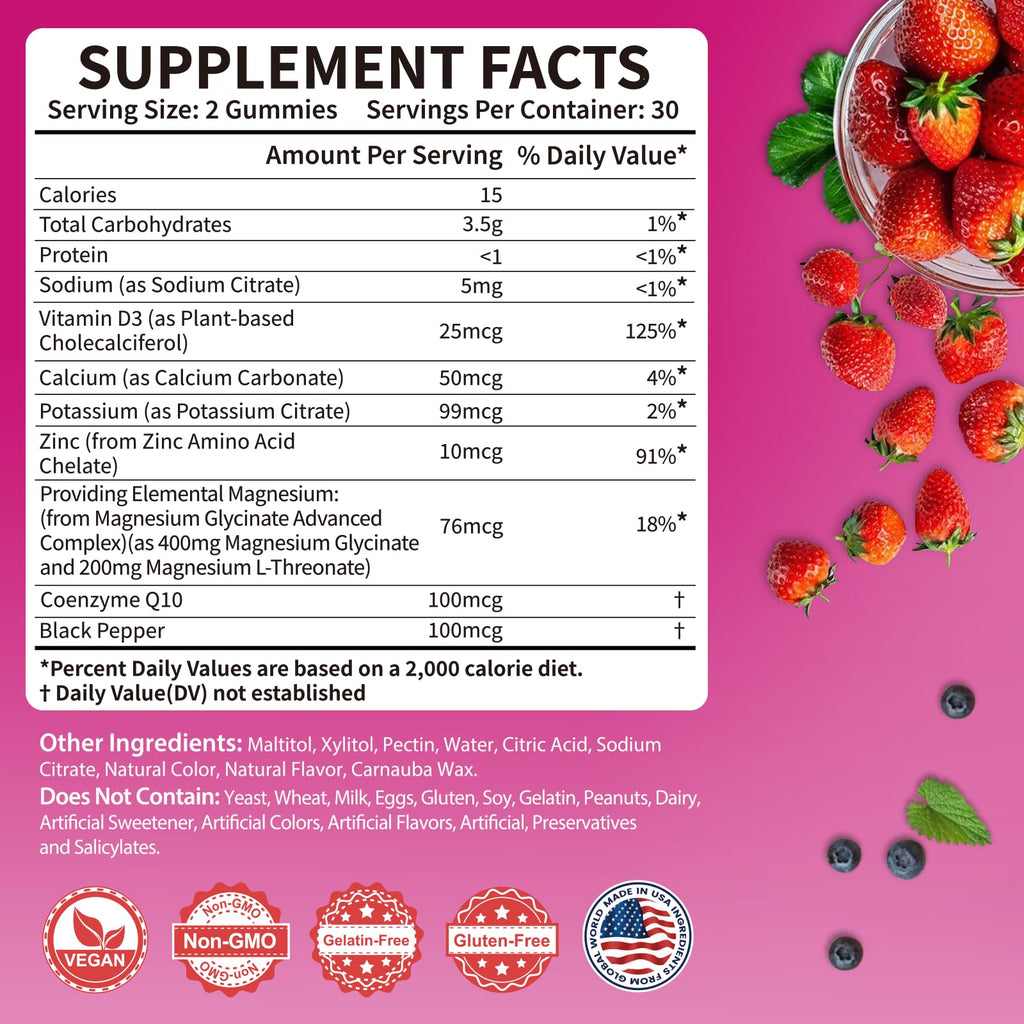 easy to chew magnesium glycinate gummies