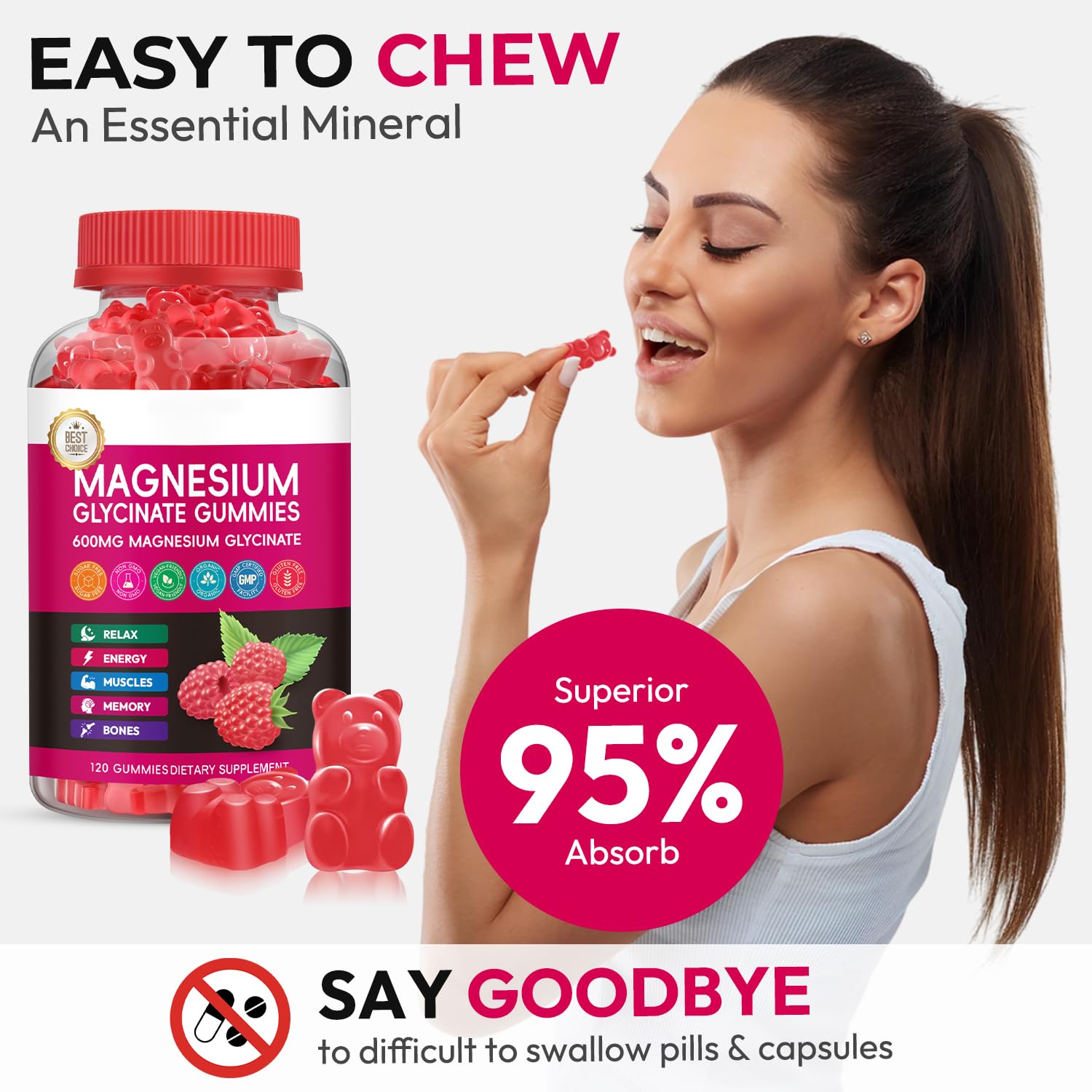 easy to chew magnesium glycinate gummies