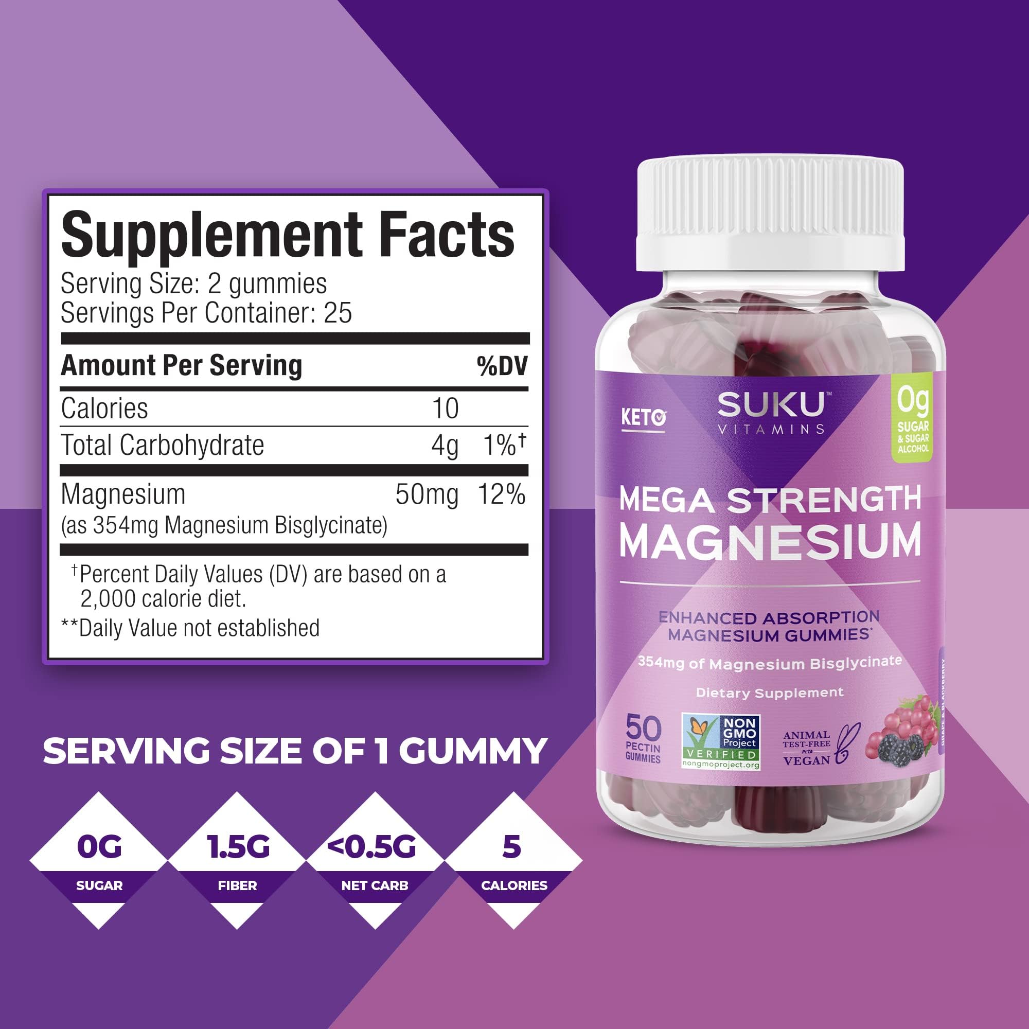 Easy-to-chew magnesium gummies for adults