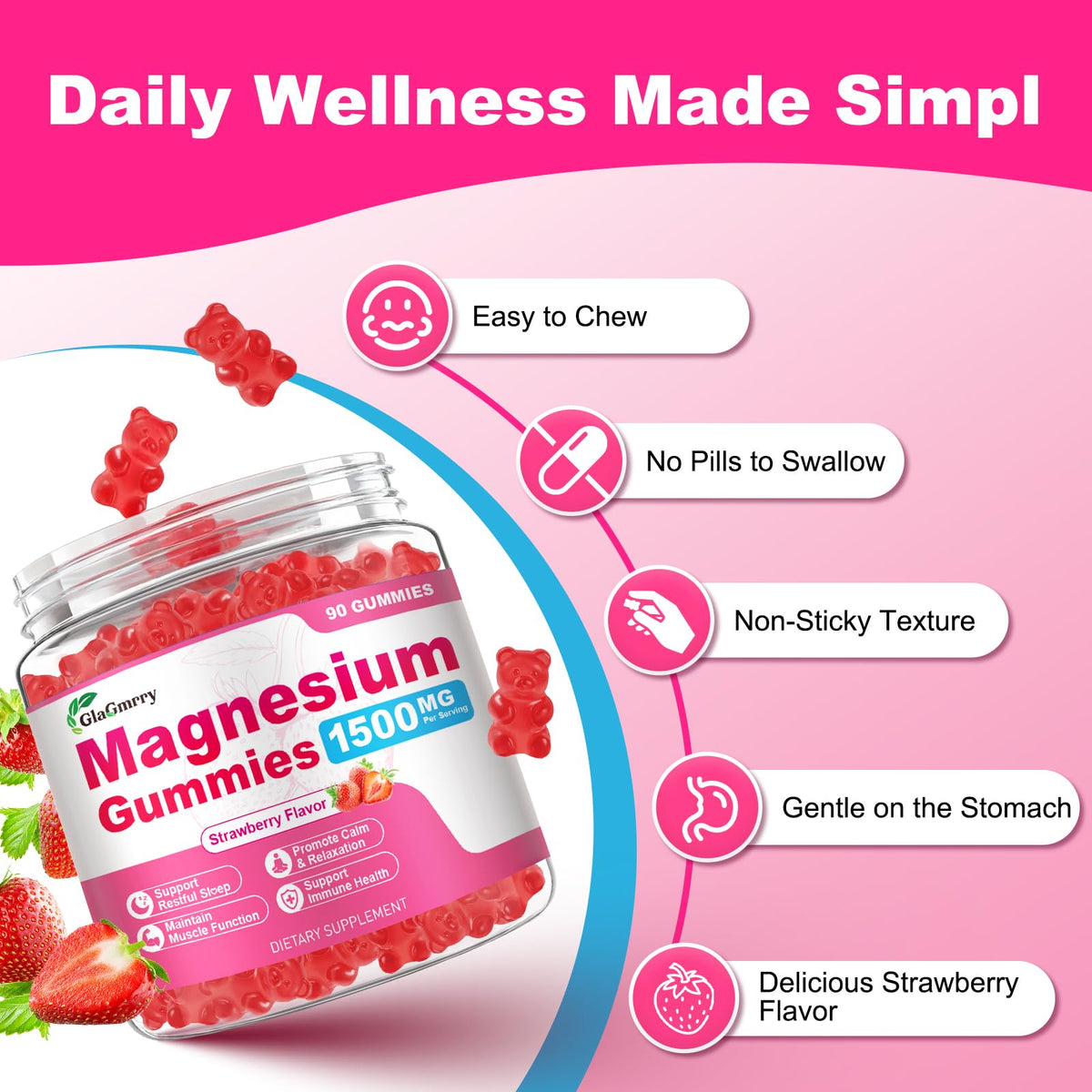 easy to chew magnesium gummies
