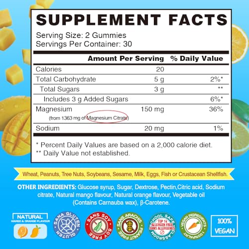 easy to chew magnesium gummies