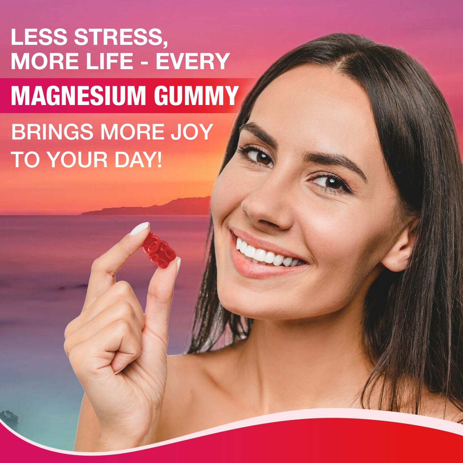 Easy-to-chew magnesium oxide gummies