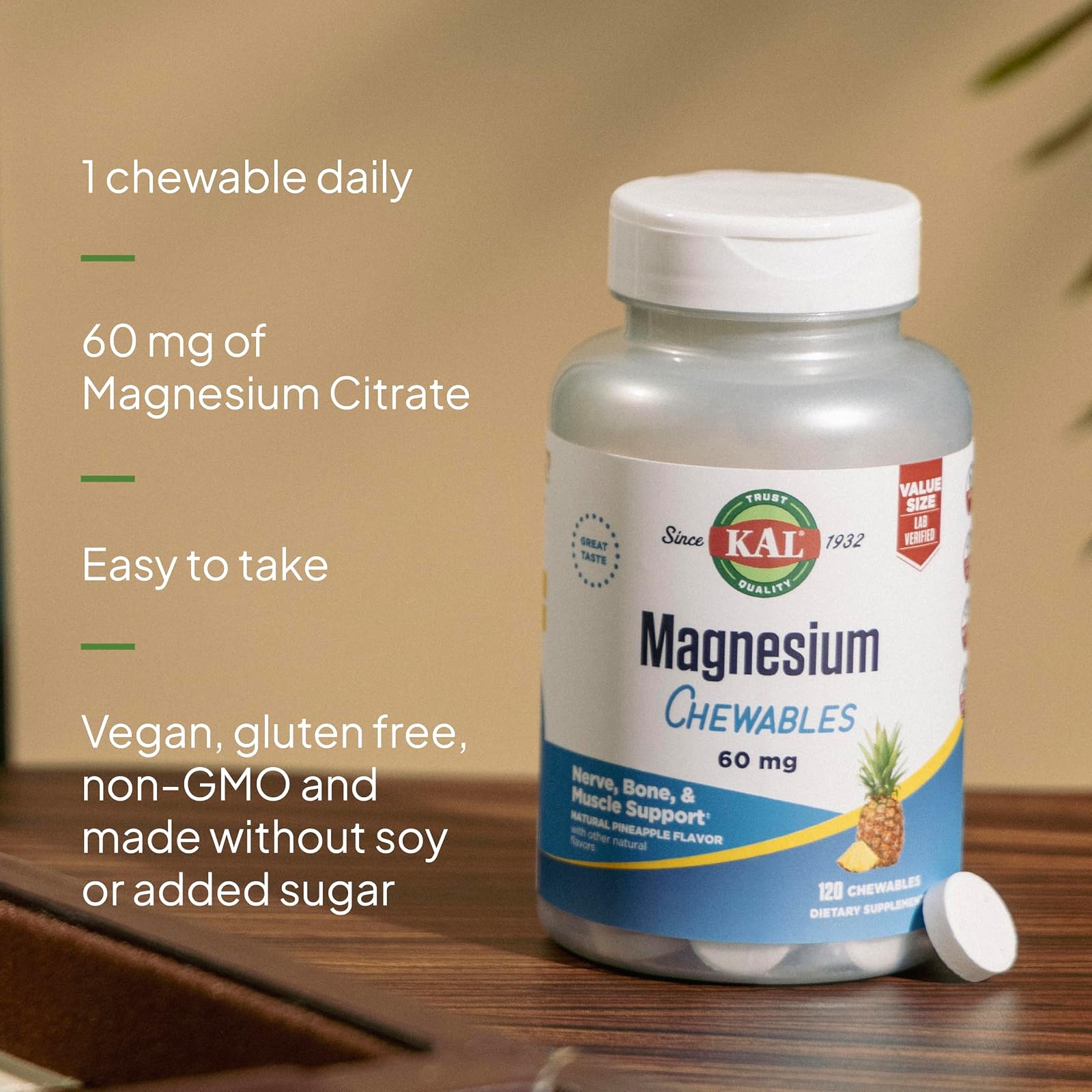 easy to chew magnesium tablets
