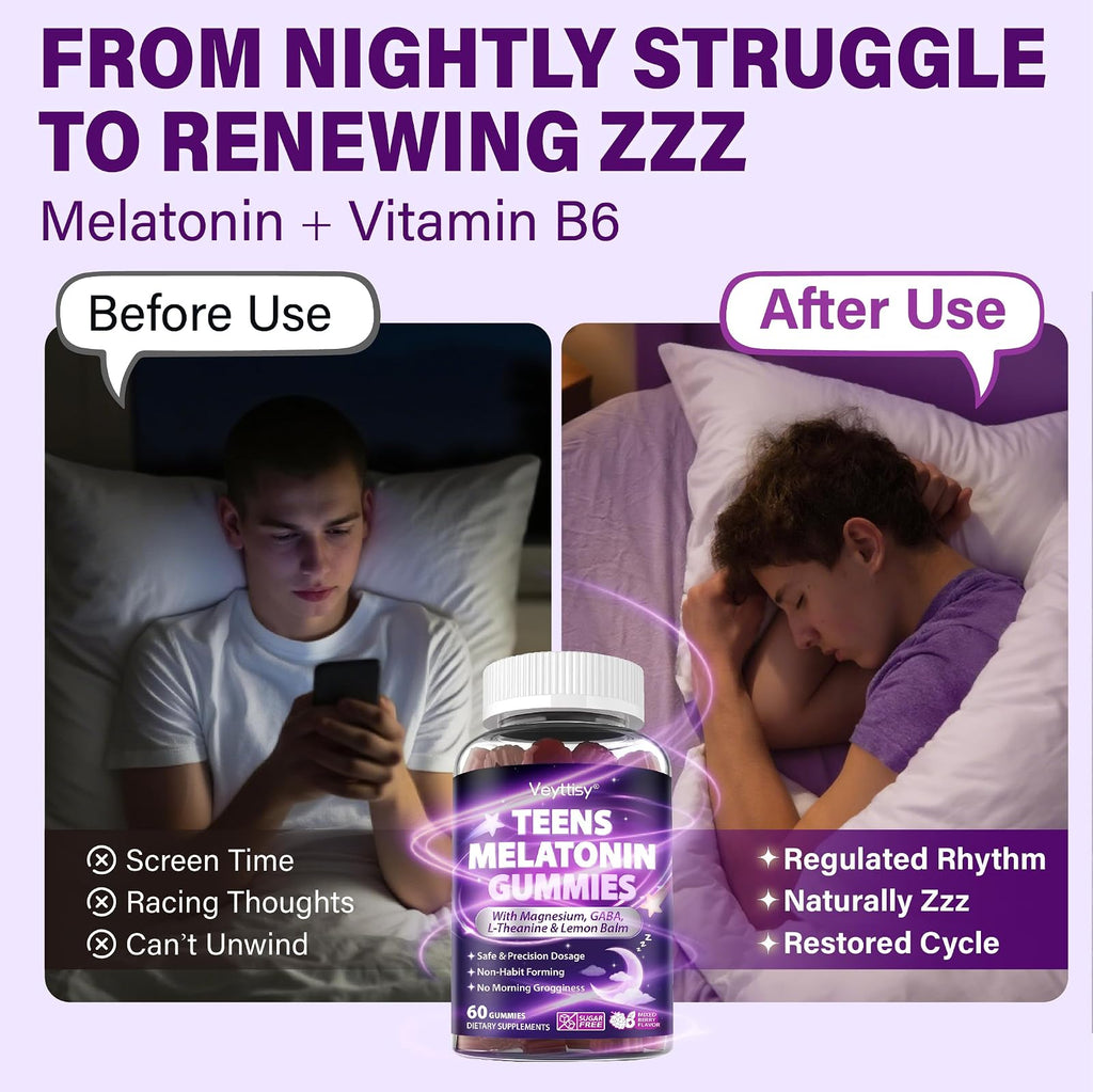 easy-to-chew melatonin gummies for teens