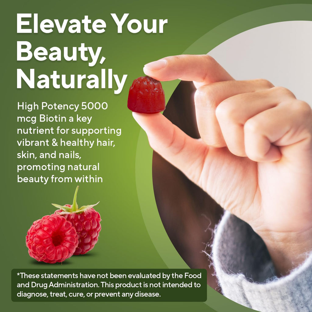Easy-to-chew NuVa Biotin gummies
