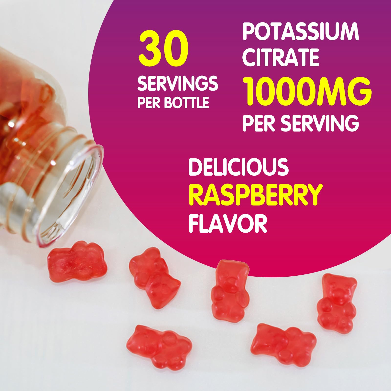 easy to chew potassium citrate gummies