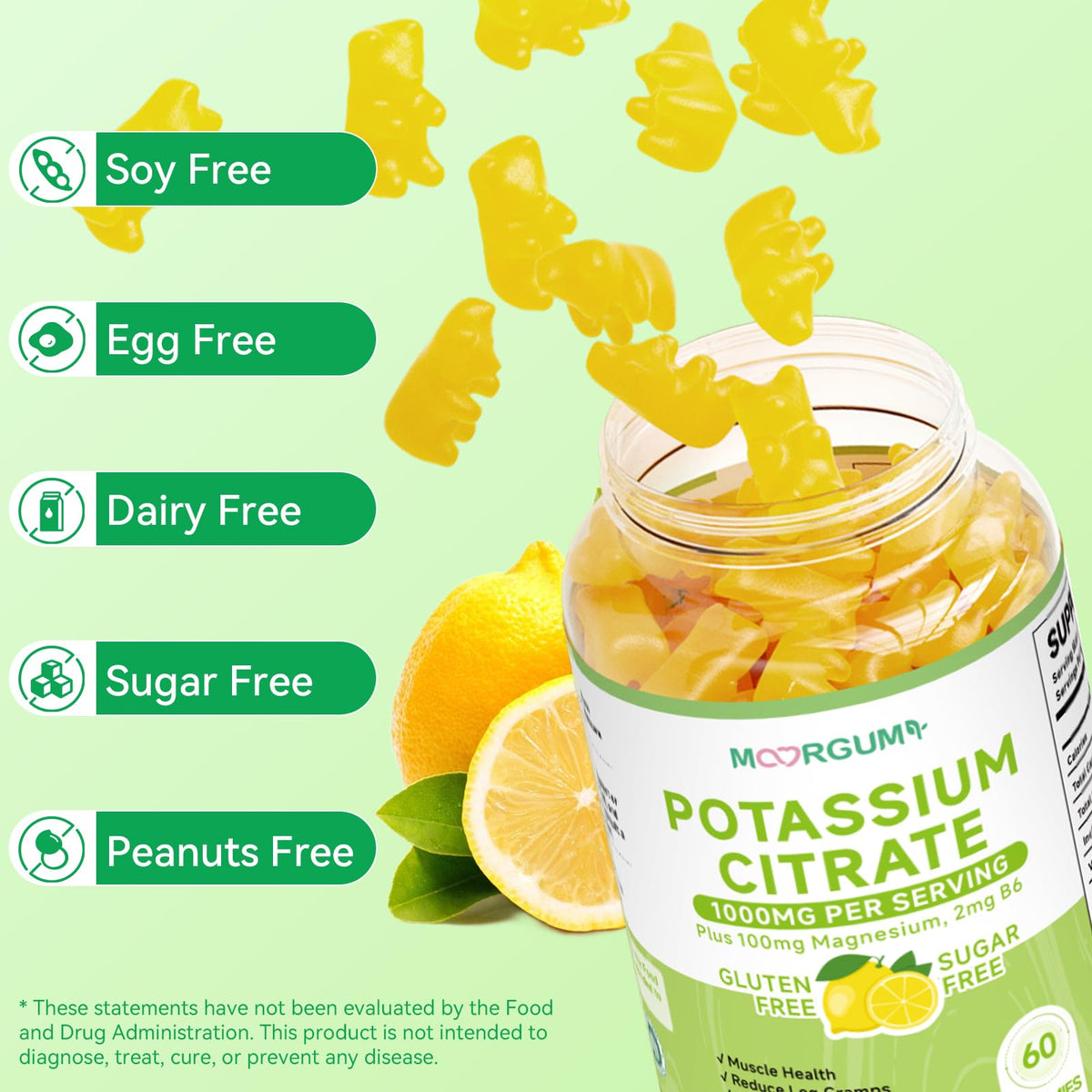 easy to chew potassium citrate gummies