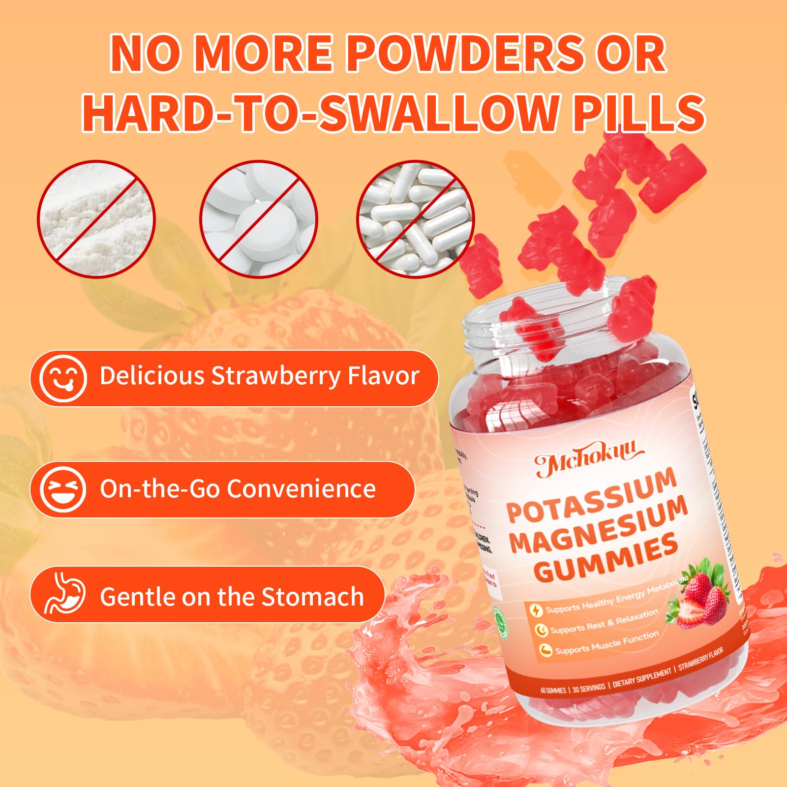 easy to chew potassium gummies