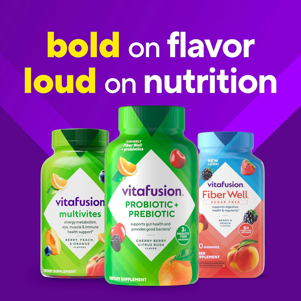 easy-to-chew probiotic fiber gummies