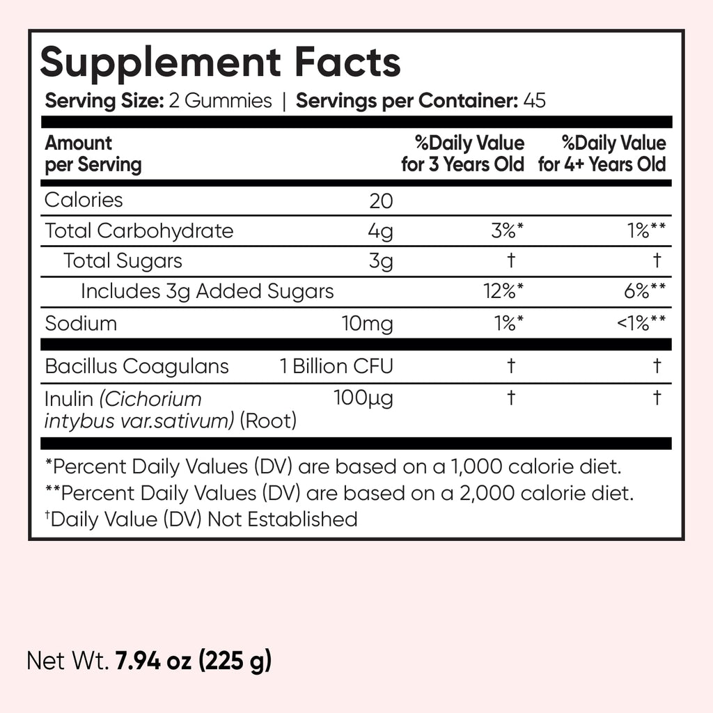 easy to chew probiotic supplement