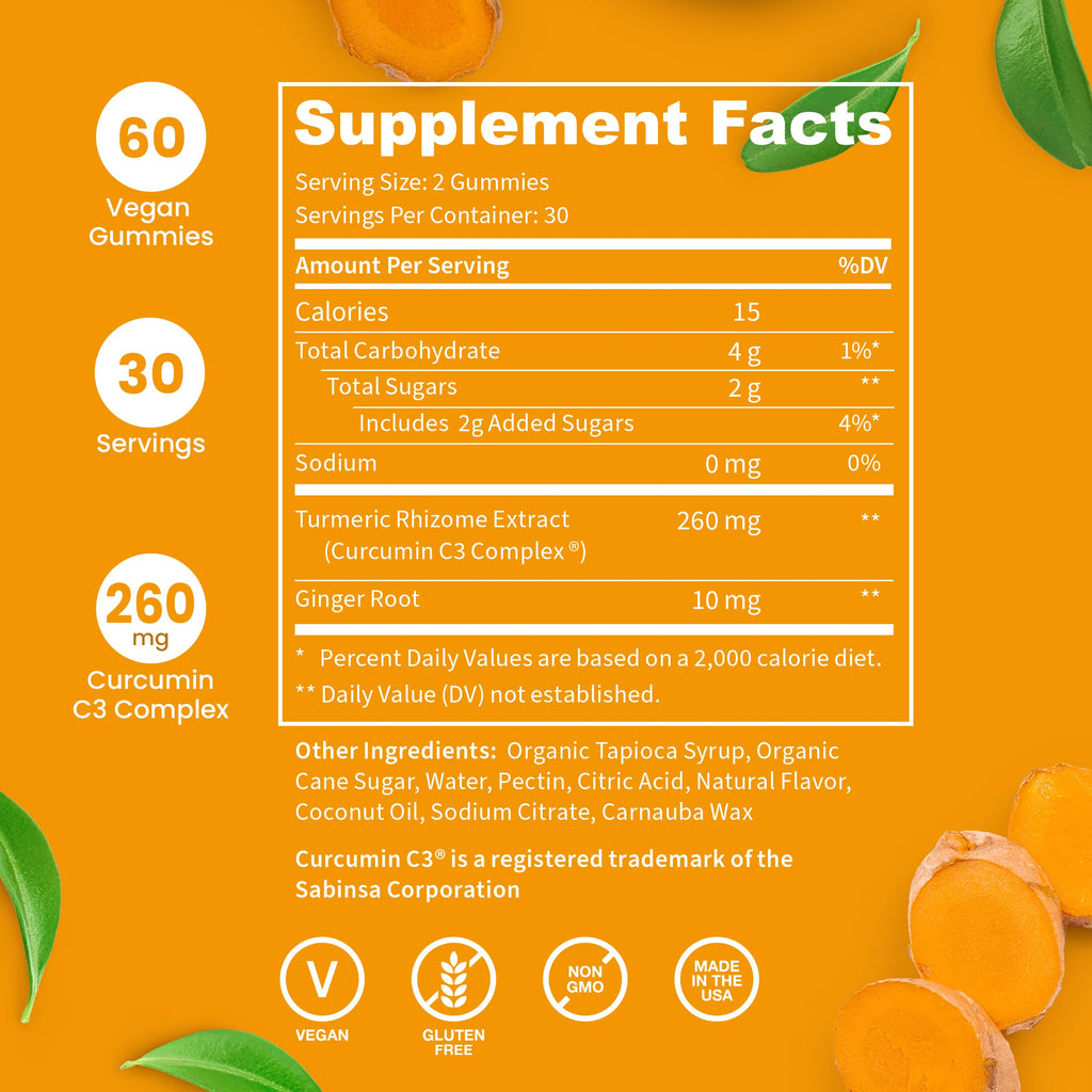 easy to chew turmeric health gummies