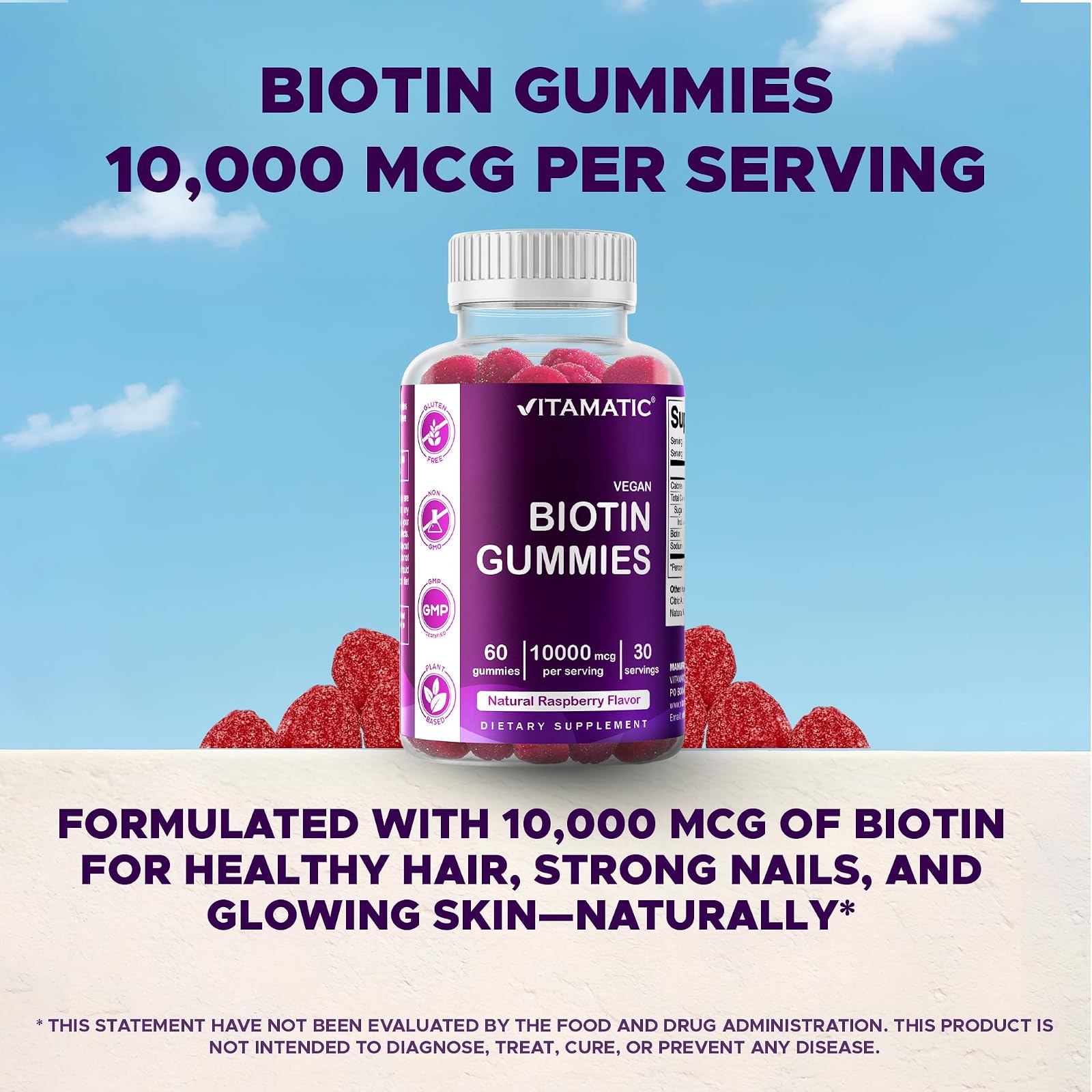 Easy to chew vegan biotin