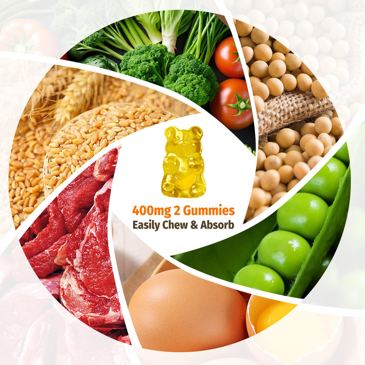 easy to chew Vitamin B2 gummies