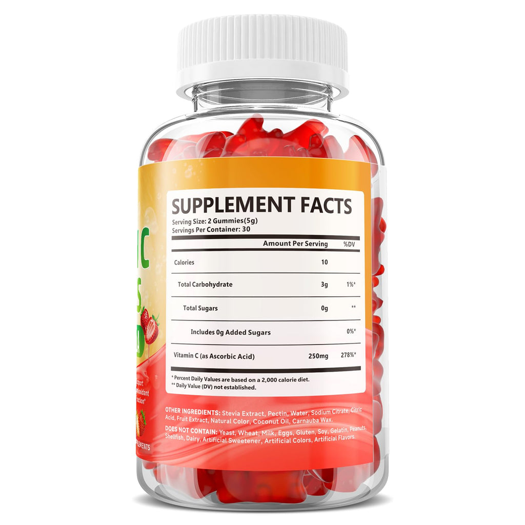 Easy-to-chew Vitamin C gummies for adults