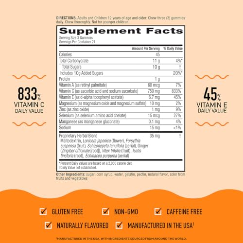 easy-to-chew vitamin C gummies