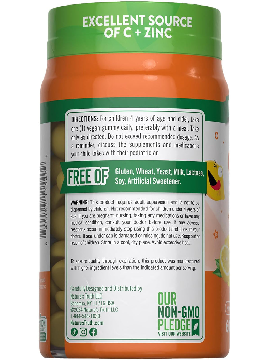 Easy-to-chew vitamin C gummy vitamins