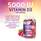 Easy-to-chew vitamin D3 gummies for adults