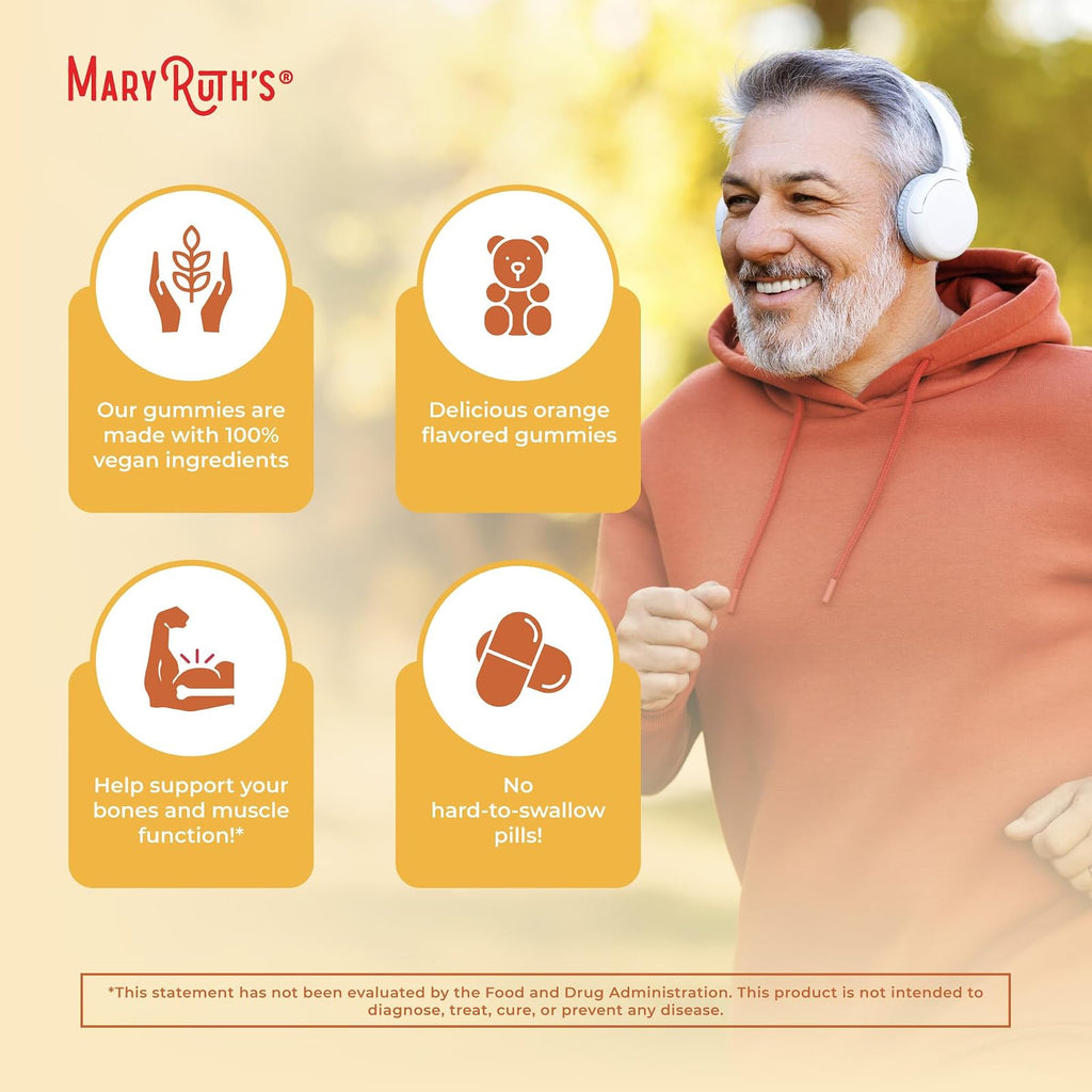 Easy-to-chew vitamin D3 gummy supplements