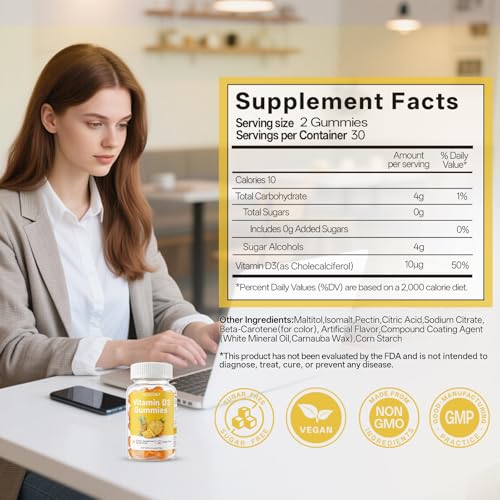 Easy-to-chew Vitamin D3 supplements