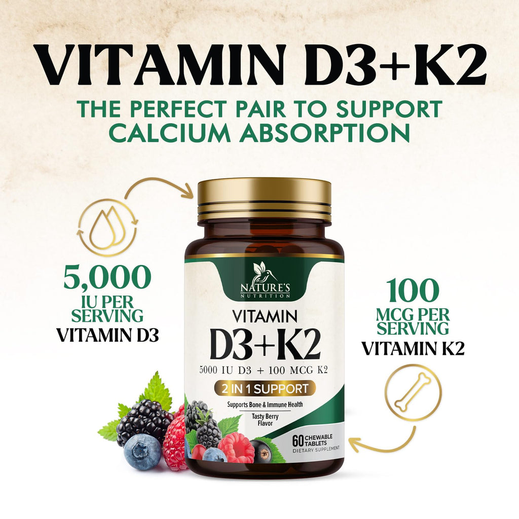 Easy to chew Vitamin D3 tablets